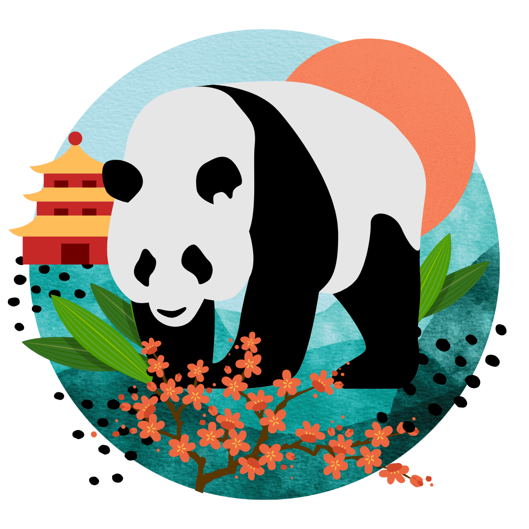 BAO SHI- NEW PANDA DESIGN - THE ARTFUL WORLD OF SANDRA MILLER